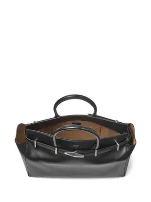 JIMMY CHOO Diamond Belted Tote Bag - Black
