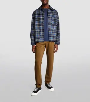 Paige Stafford Chinos In Transcends Knit - Brown