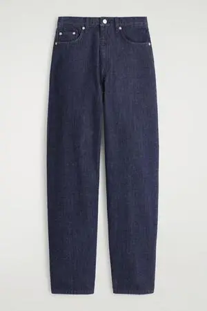 Cos Bay Barrel-leg Jeans - Dark Blue
