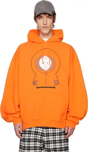 Vetements VETEMENTS Orange Kenny Oversized Hoodie - Orange