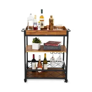 TWINE Modern Manor Bar Cart