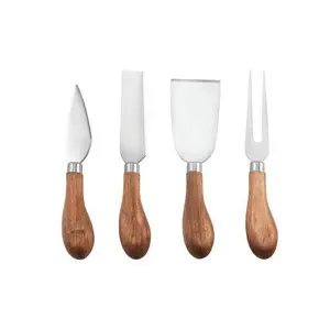 TWINE Gourmet Cheese Knives Set Of 4 - Wood
