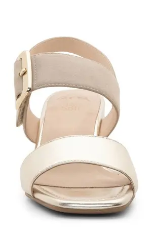 ARA Bordeaux Slingback Sandal - Platinum/ Sand