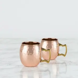 TWINE Moscow Mule Mug Shot Glasses Set Of 2