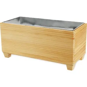 TWINE Wooden Beverage Tub - Brown