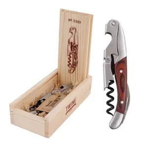 TWINE En Handled Double-hinged Corkscrew - Wood