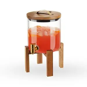 TWINE Modern Manor Drink Dispenser - Brown