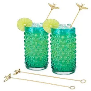 TWINE Bumble Bee Stir Sticks Set Of 4