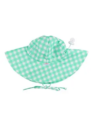 RUFFLEBUTTS Upf 50+ Sun Protective Hat - Spring Bud Gingham