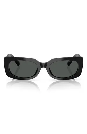 JIMMY CHOO Jimmy Choo 54mm Polarized Pillow Sunglasses Black