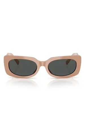 JIMMY CHOO Jimmy Choo 54mm Polarized Pillow Sunglasses Pink