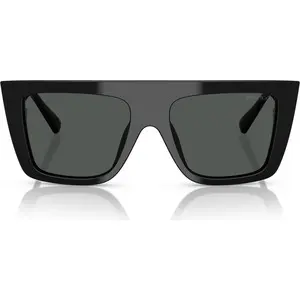 JIMMY CHOO 52mm Rectangular Sunglasses - Black