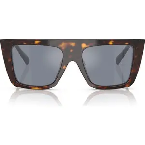JIMMY CHOO 52mm Rectangular Sunglasses - Havana/ Grey