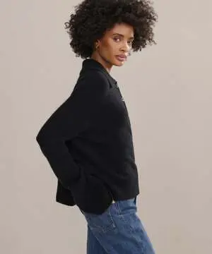 Jenni Kayne Cashmere Stevie Polo - Black