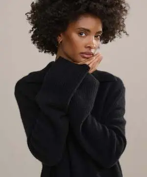 Jenni Kayne Cashmere Stevie Polo - Black