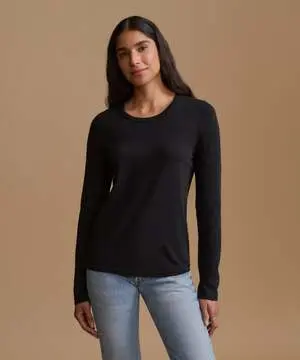 Jenni Kayne Long-sleeve Slim T-shirt - Black