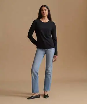 Jenni Kayne Long-sleeve Slim T-shirt - Black