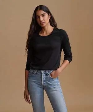Jenni Kayne Long-sleeve Slim T-shirt - Black