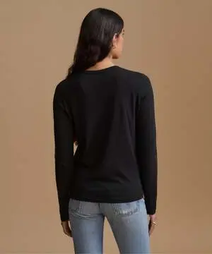 Jenni Kayne Long-sleeve Slim T-shirt - Black