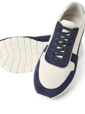 Brunello Cucinelli Panelled Sneakers - Blue