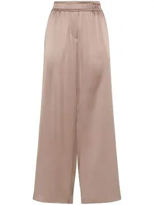 Silk-Satin Pull-On Pants