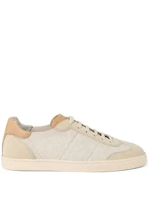 Brunello Cucinelli Criss-cross Sneakers For Men