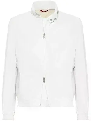 Brunello Cucinelli Water-resistant Bomber Jacket - White