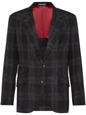 Brunello Cucinelli Tartan Check Blazer