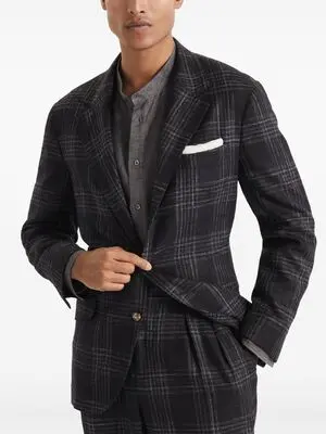 Brunello Cucinelli Tartan Check Blazer