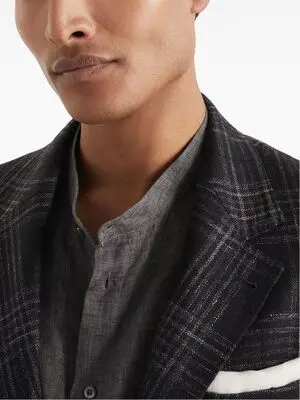 Brunello Cucinelli Tartan Check Blazer
