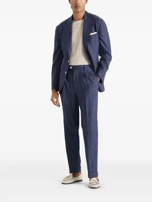 Brunello Cucinelli Virgin Wool Blazer - Blue