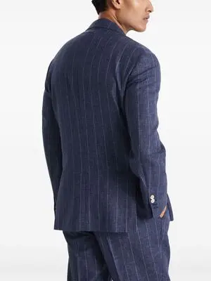 Brunello Cucinelli Virgin Wool Blazer - Blue
