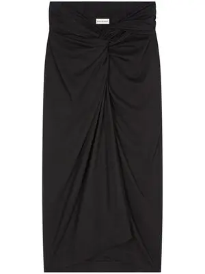 Dries Van Noten Gathered Skirt - Black