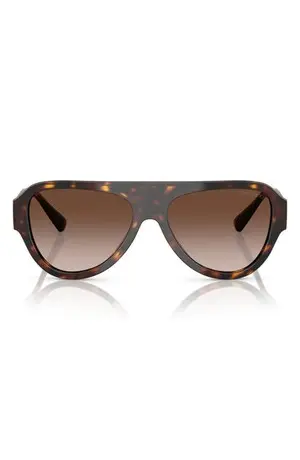 JIMMY CHOO Jimmy Choo 55mm Pilot Sunglasses Havana