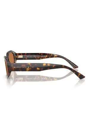 JIMMY CHOO 56mm Oval Sunglasses