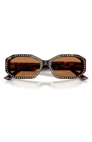 JIMMY CHOO 56mm Oval Sunglasses