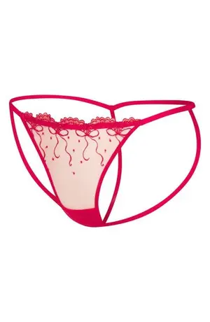 SAVAGE X FENTY Loveline G-string - Timeless Red