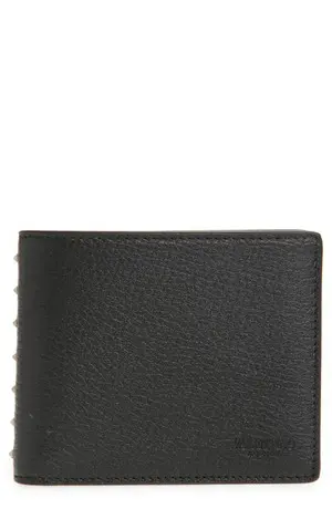 Valentino Garavani Rockstud Leather Bifold Wallet - Black