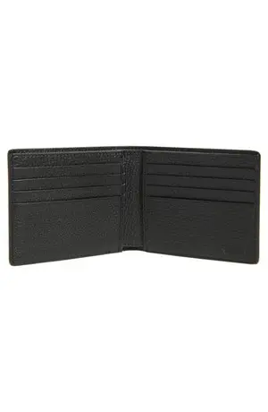 Valentino Garavani Rockstud Leather Bifold Wallet - Black