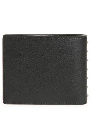 Valentino Garavani Rockstud Leather Bifold Wallet - Black