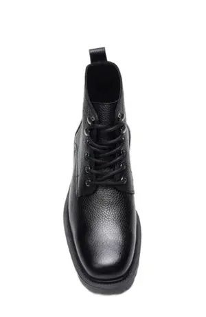 A. VEER Robert Lace-up Lug Sole Boots - Black