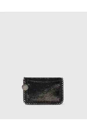 Stella McCartney Falabella Zipper Cardholder - Black