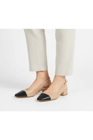 MENINA STEP Berta Slingbacks - Natural