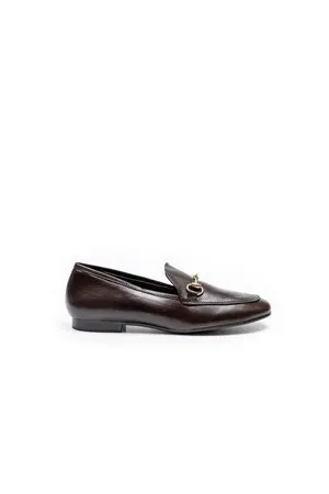 MENINA STEP Toledo Loafers With Chain - Chocolate