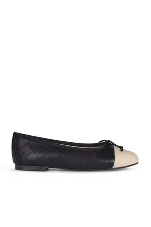 MENINA STEP Chester Leather Ballerinas - Black