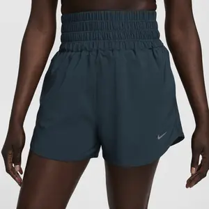 Nike One Dri-fit Ultra High-waisted 3" Brief-lined Shorts - Blue