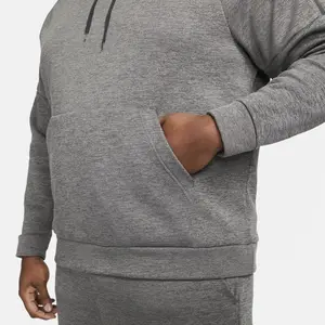 Nike Therma Therma-fit Hooded Fitness Pullover - Grey