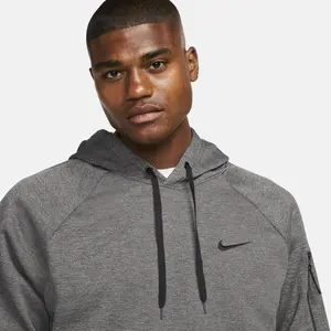 Nike Therma Therma-fit Hooded Fitness Pullover - Grey