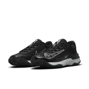Nike Alpha Huarache Elite 4 Turf Softball Shoes - Black