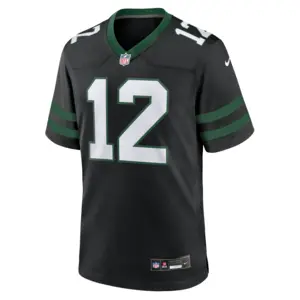 Nike Joe Namath New York Jets Nfl Game Football Jersey - Black